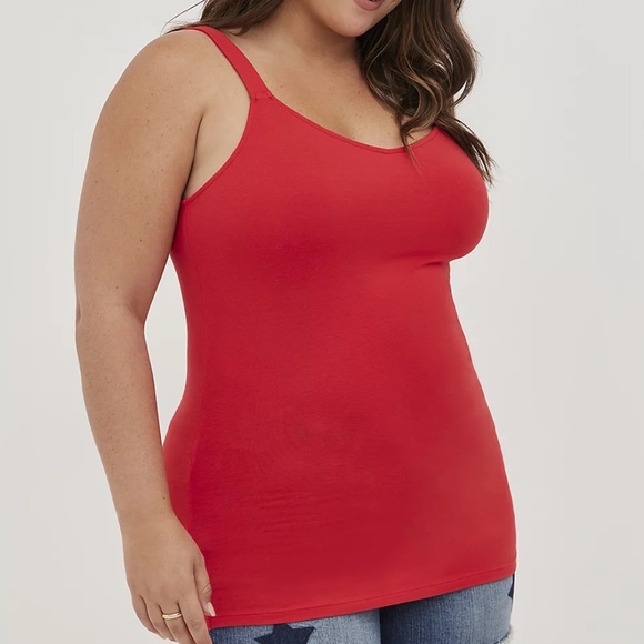 torrid | Tops | Torrid Tank Top 5x Red Foxy Wide Strap Cami Fitted Plus ...